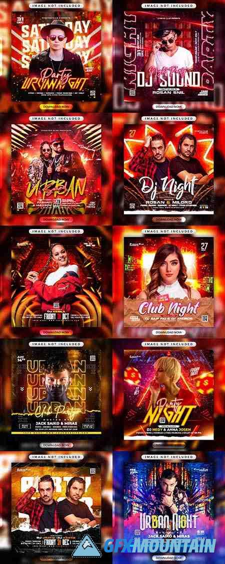 Party Flyer Or Social Media Promotional Banner Template Free Download 